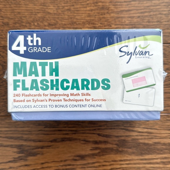 Sylvan Learning | Other | Nib Sylvan Learning Math Flash Cards Grade 4 ...